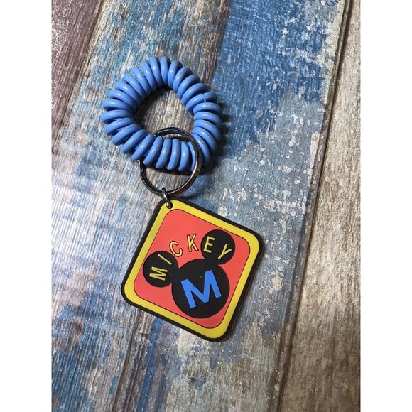 Disney | Accessories | Mickey Mouse Ears Rubber Keychain M Vintage ...